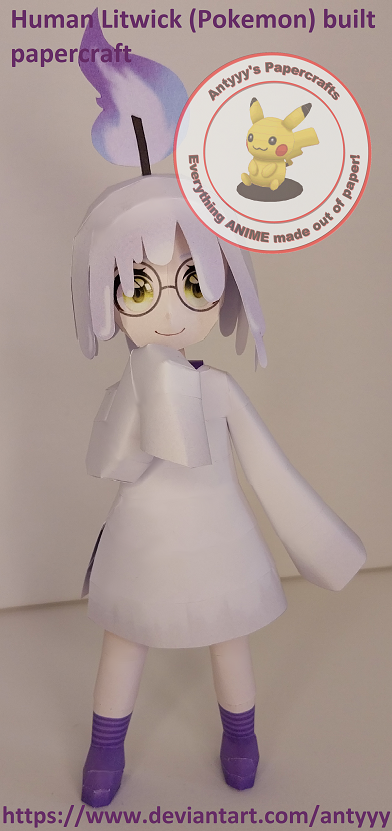 Litwick Gijinka Antyyy على X: "Human Litwick Built Papercraft