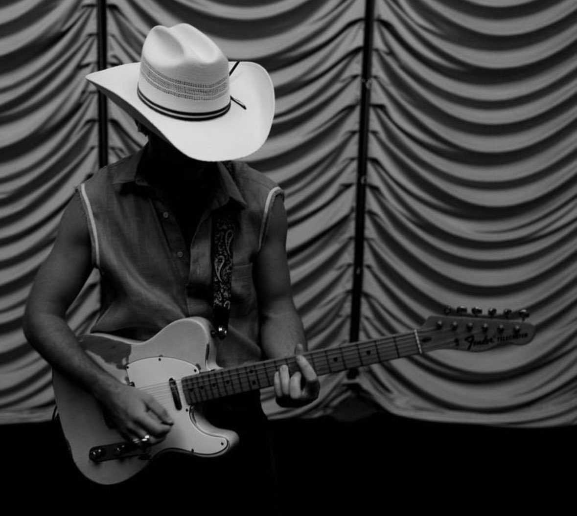 Niall Horan Black And White Guitar