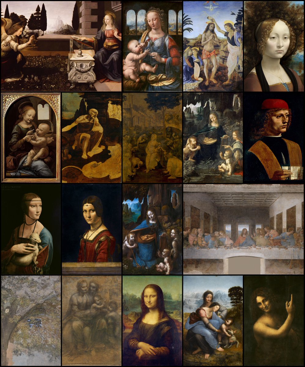 There are less than 20 paintings by Leonardo da Vinci, and only half of ...