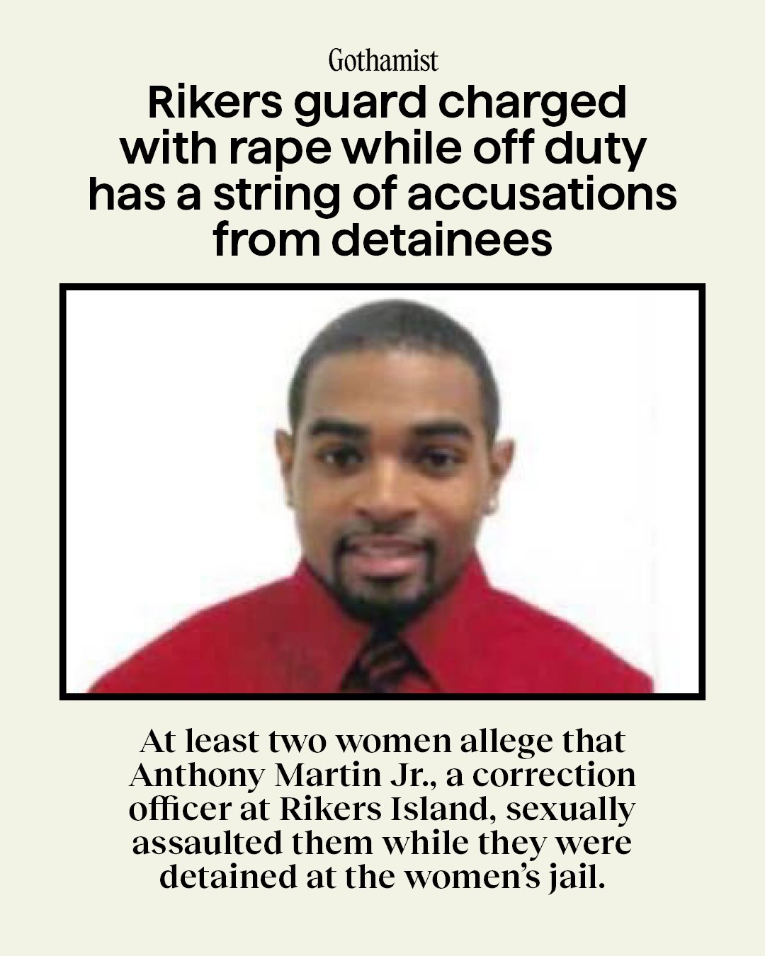 Rikers corrections officer Anthony Martin Jr. posed as TV producer to ...