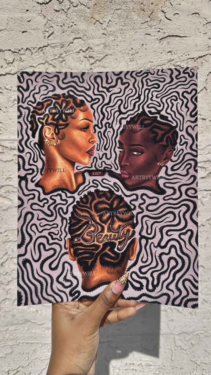 「Red Braided Mazes -Stitch Braids -Braided Baldie -Lemonade」Will👩🏾‍🎨の漫画