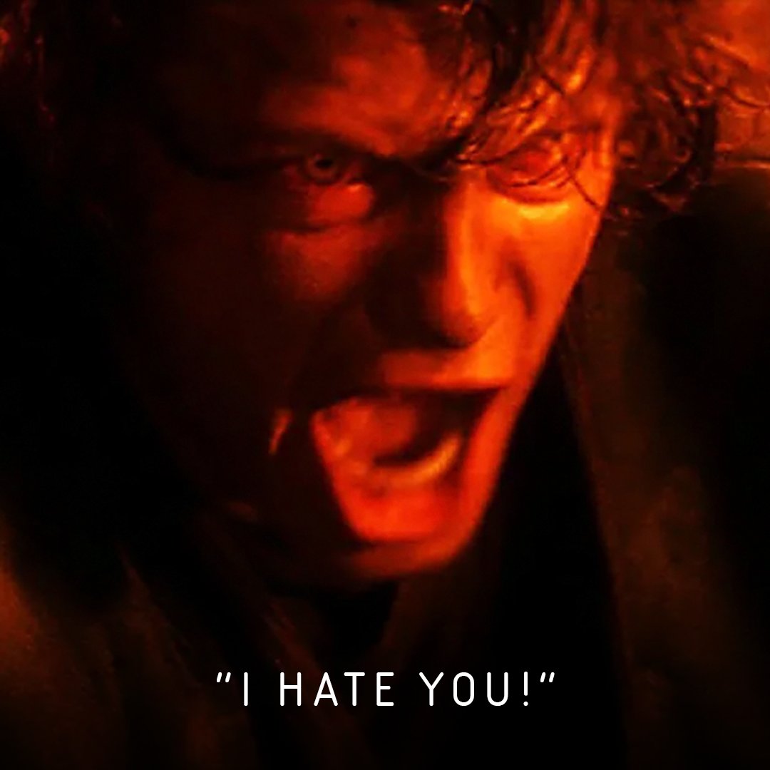 I Hate You Gif Star Wars Let The Hate Flow Through You On Make A GIF