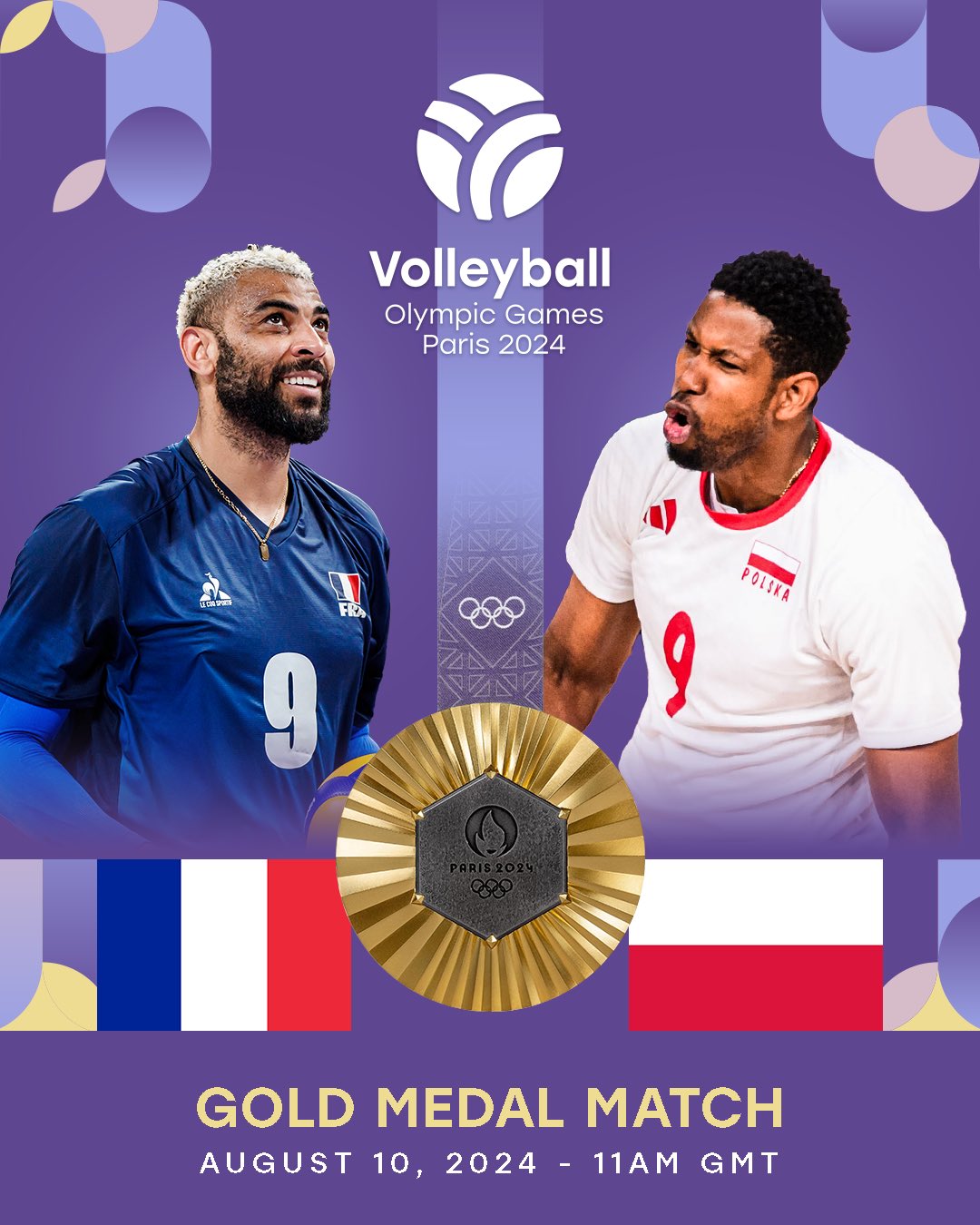 Volleyball World on X BATTLE FOR GOLD IN Paris2024 The defending Olympic champs France and their home fans will go up against the 1 team in the world Poland
