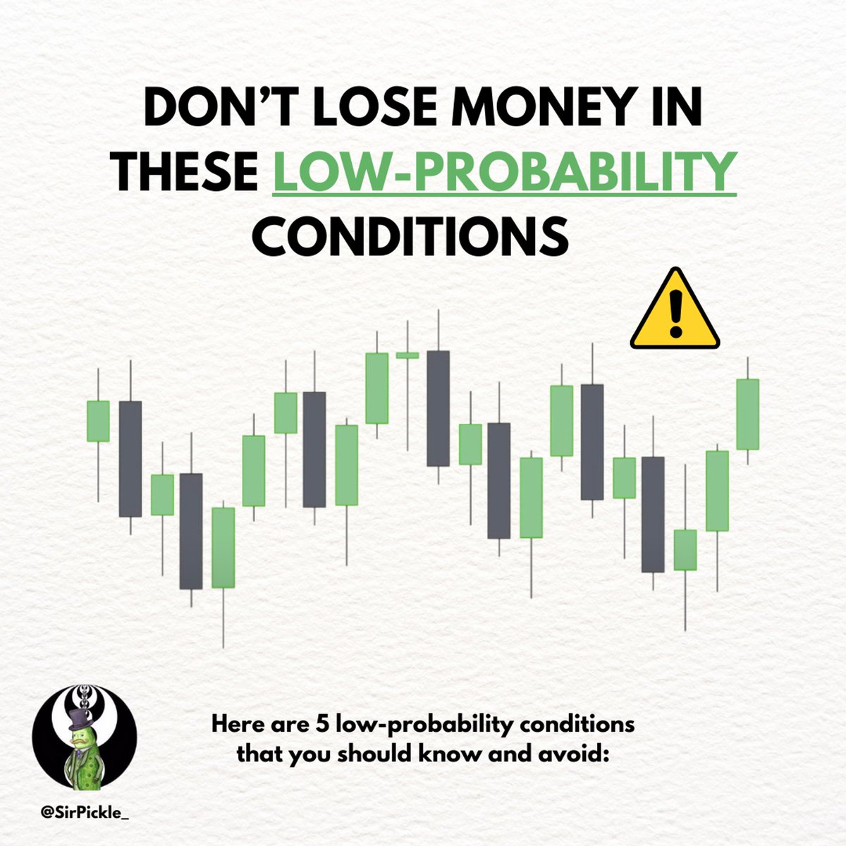 You lose money because you don’t understand low-probability conditions🎲 ...