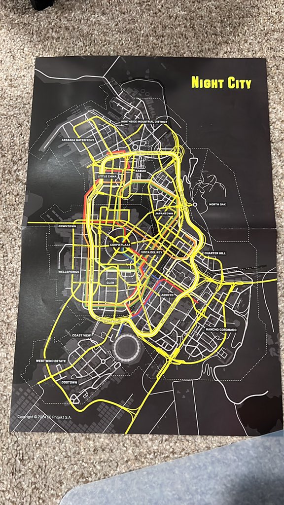 Night City Map J Gray On X: "The Night City (2077) Map From The