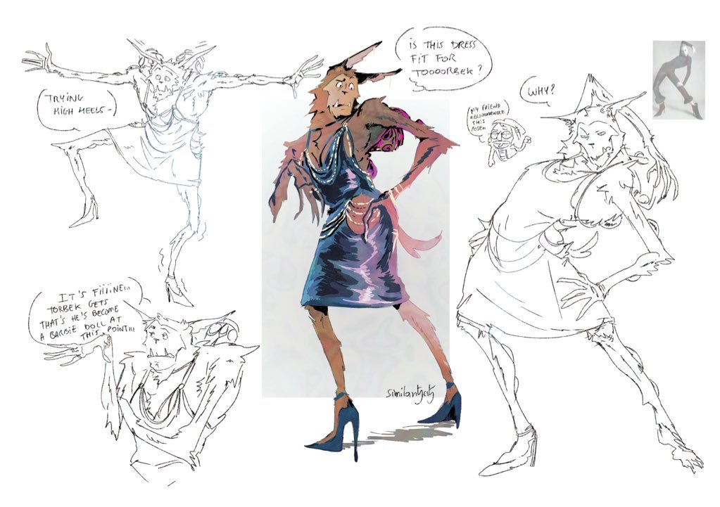 「A few older Ouaw sketches I made still struggling to draw t」🇫🇷🇷🇪Simi ...