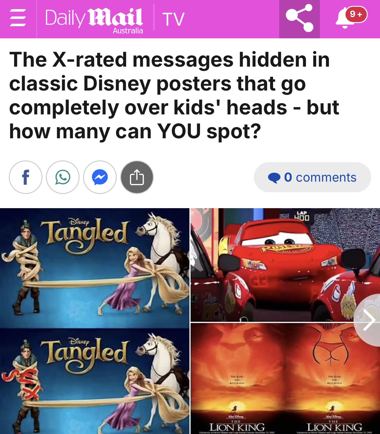 Tangled Poster Hidden Message