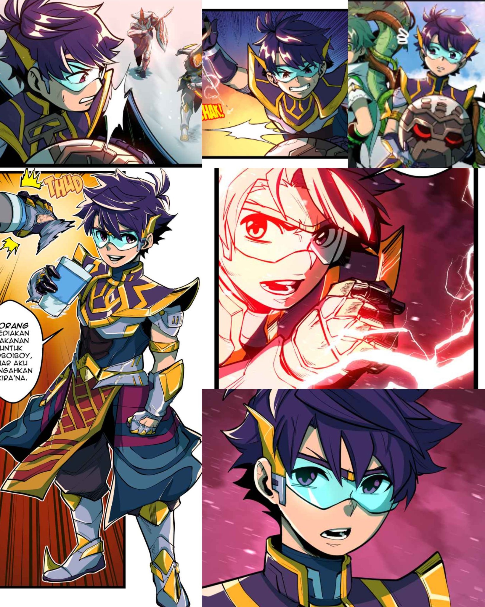 Boboiboy Vs Fang BoBoiBoy VS Fang ! Power Level ! Kuasa 7 & Elemental