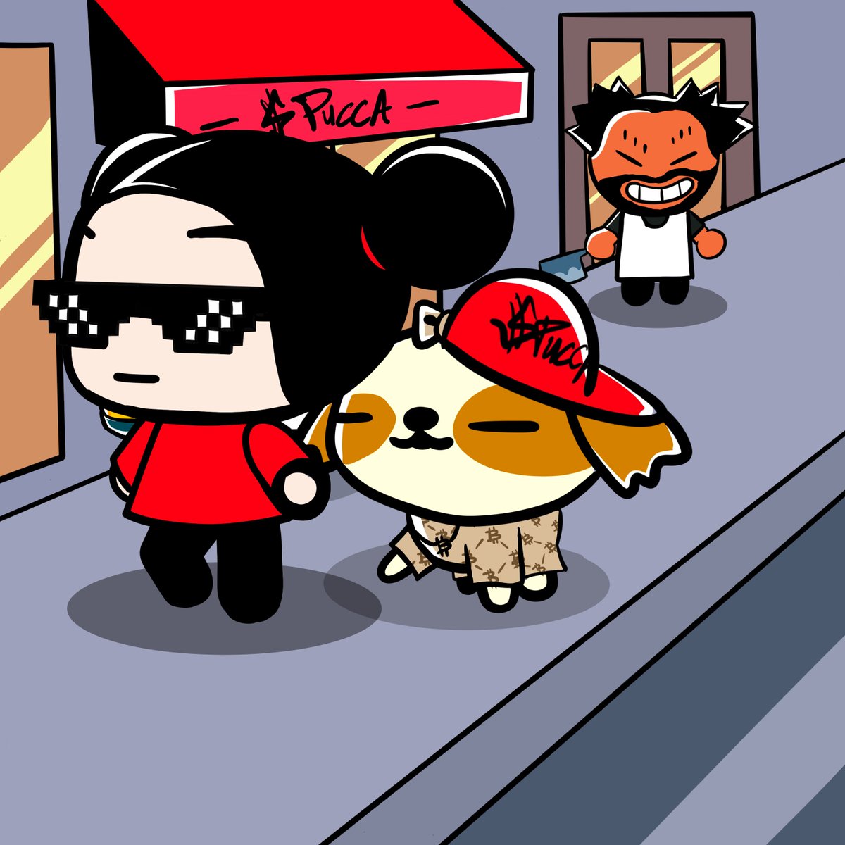Memes Pucca Garu Pucca Sticker Garu Pucca Pet Discover & Share