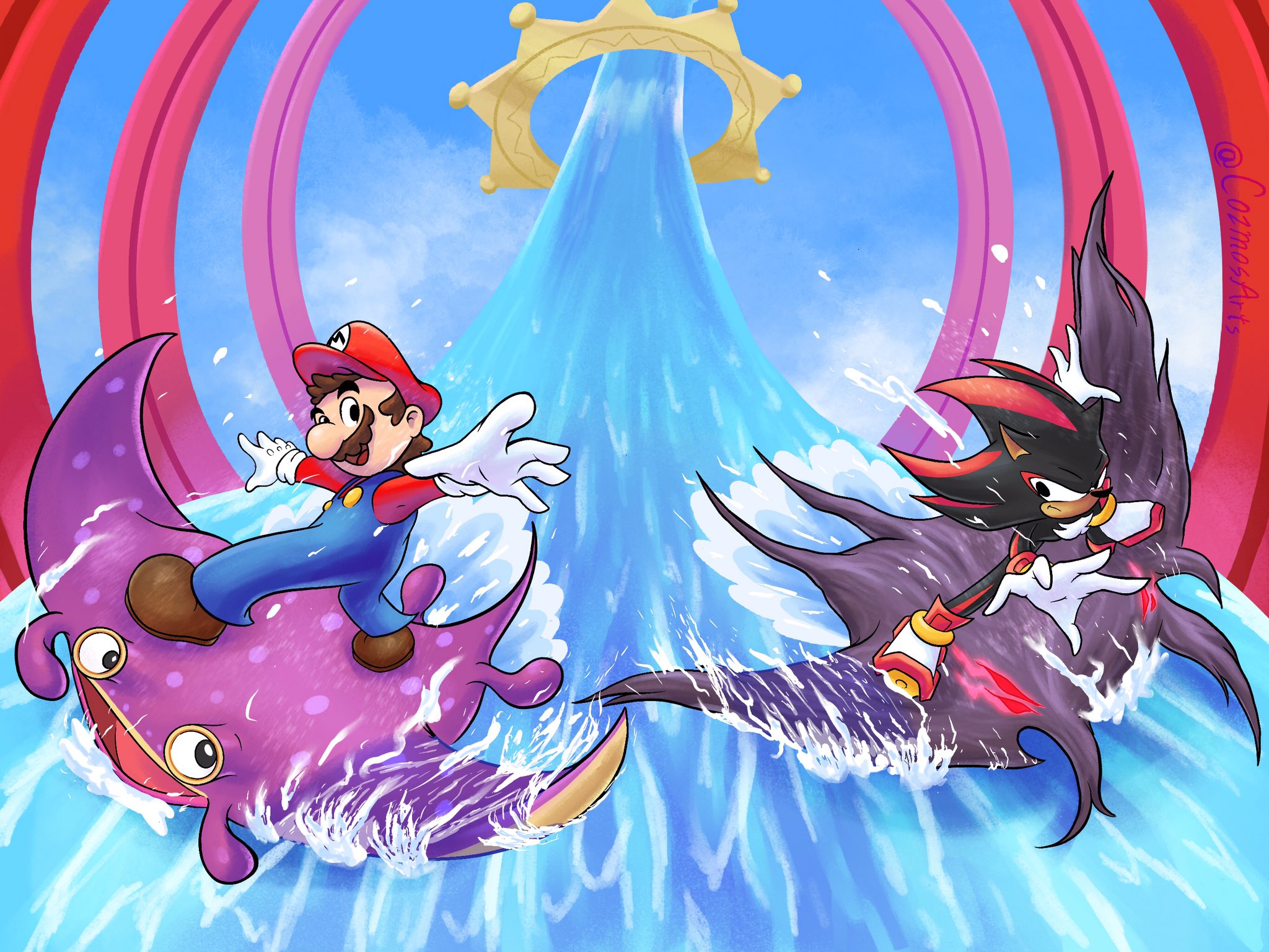 Mario And Sonic And Luigi And Shadow