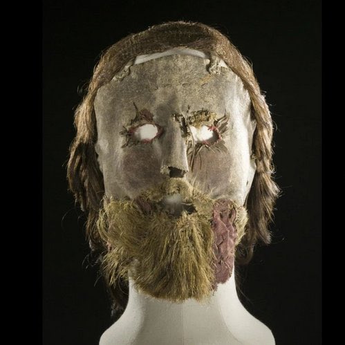Creepy masks in history: A thread 🧵 1. Dirt eating was relatively ...