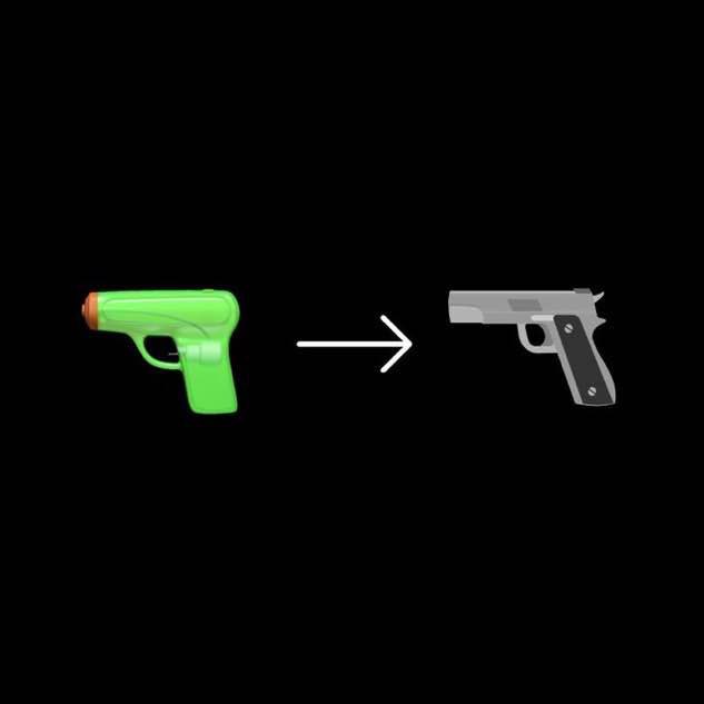 The Water Gun Emoji Now Turns Into An Real Gun Emoji On Twitter