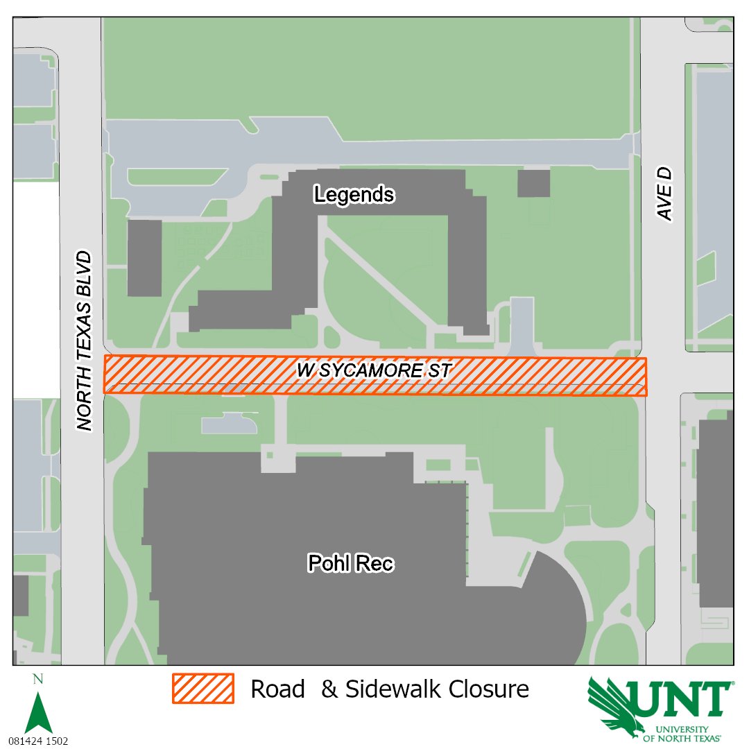 University Of North Texas Campus Map UNT Transportation Services