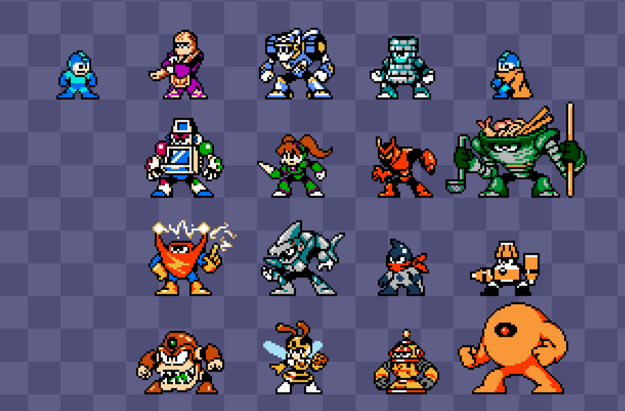 Megaman Náid Mythos Sprites Mega Man Sprite Etsy UK