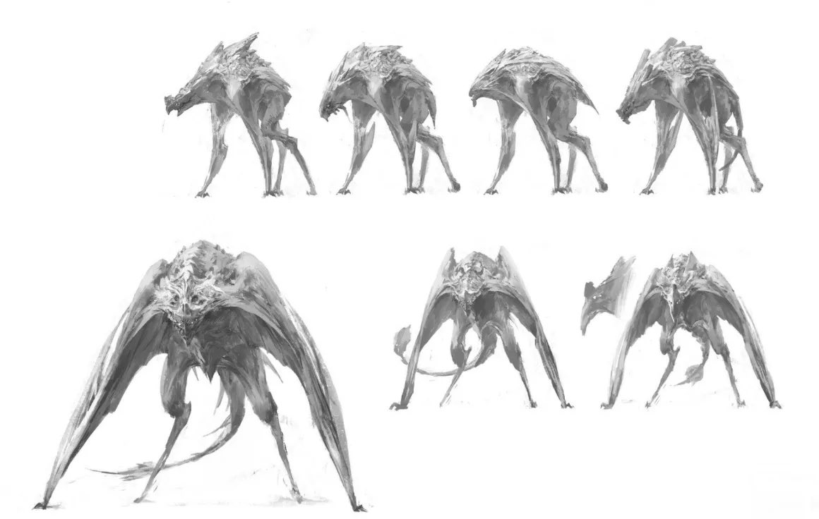 Godzilla 2024 Muto Concept Art