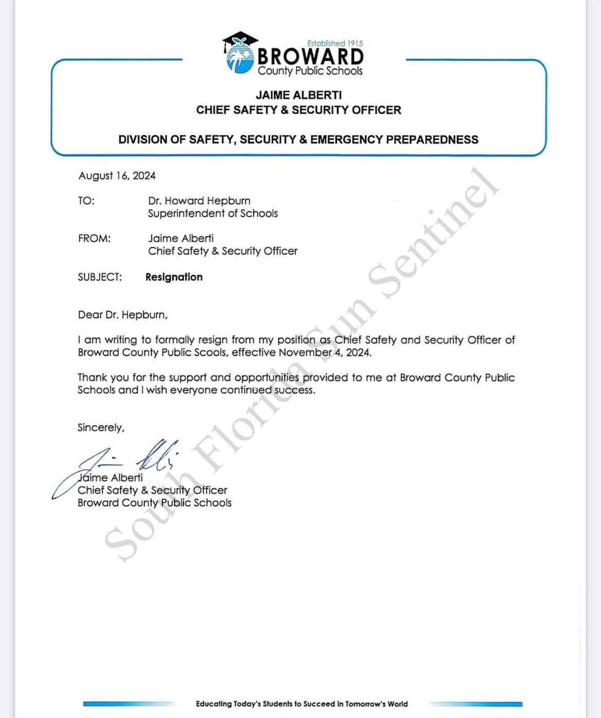 Safety Officer Experience Certificate