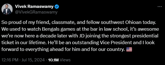 Hold up- I have some questions- 1) Is Usha Vance's mother Lakshmi ...