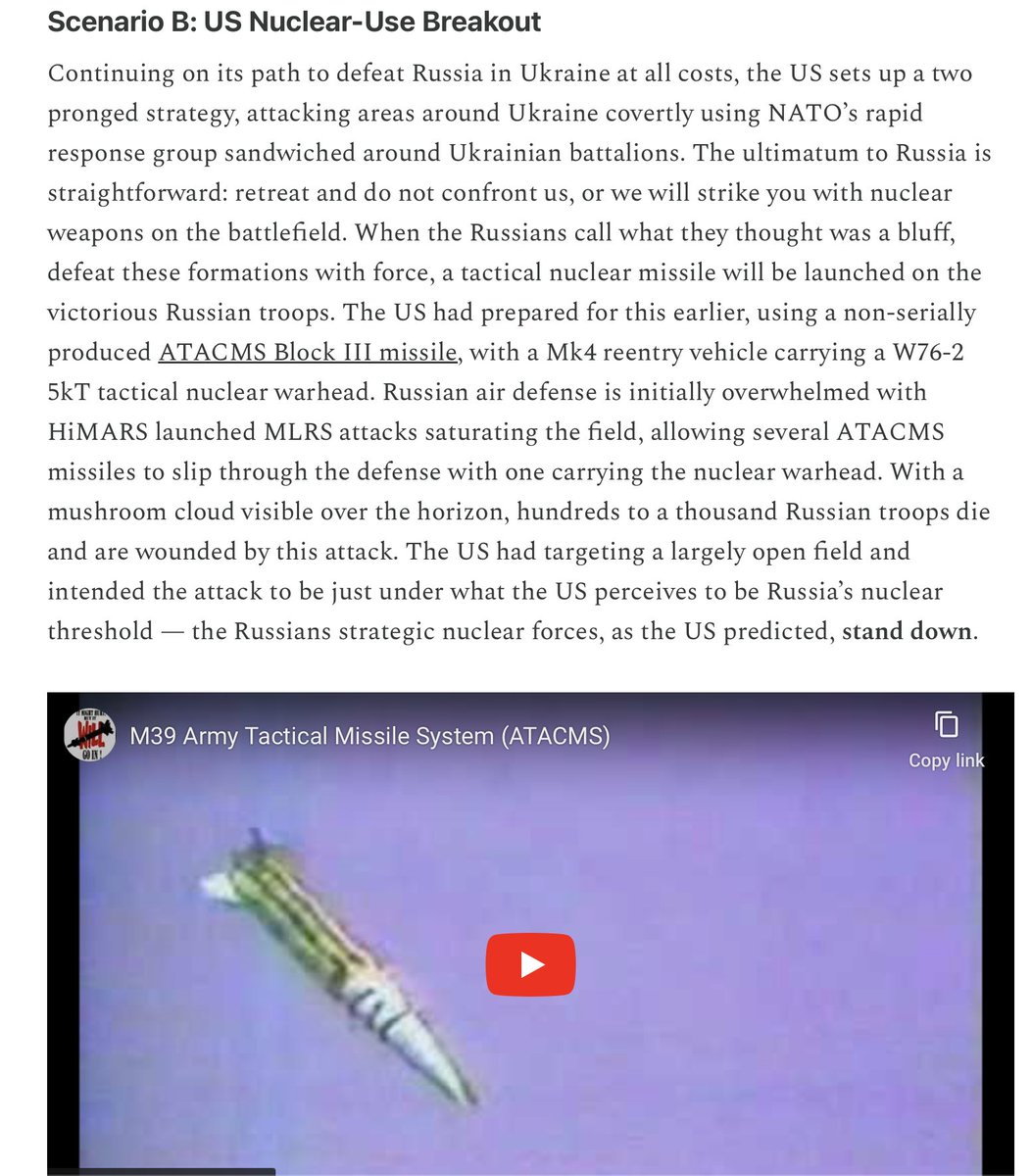 Scenario B basically verified by Russian media. But I don't buy the ...