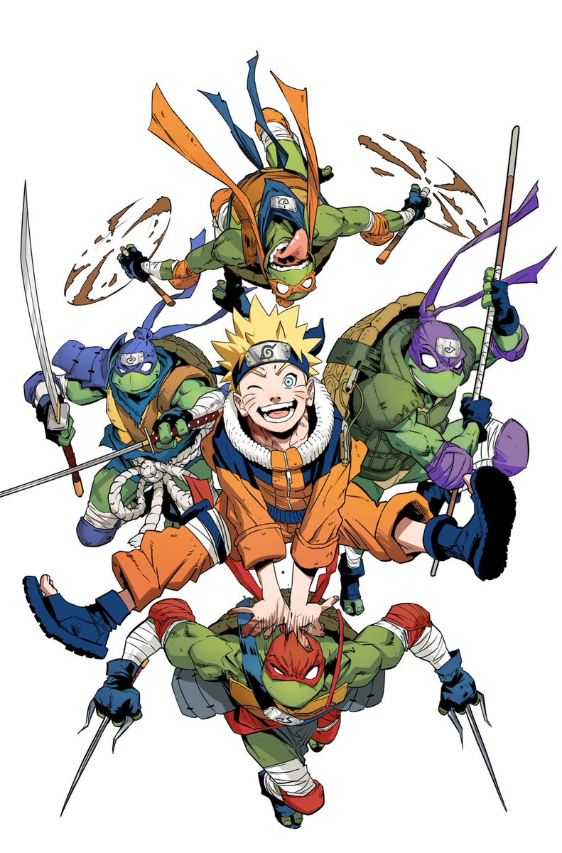 「It really made me very happy that this TMNT x Naruto cover w」Jorge ...
