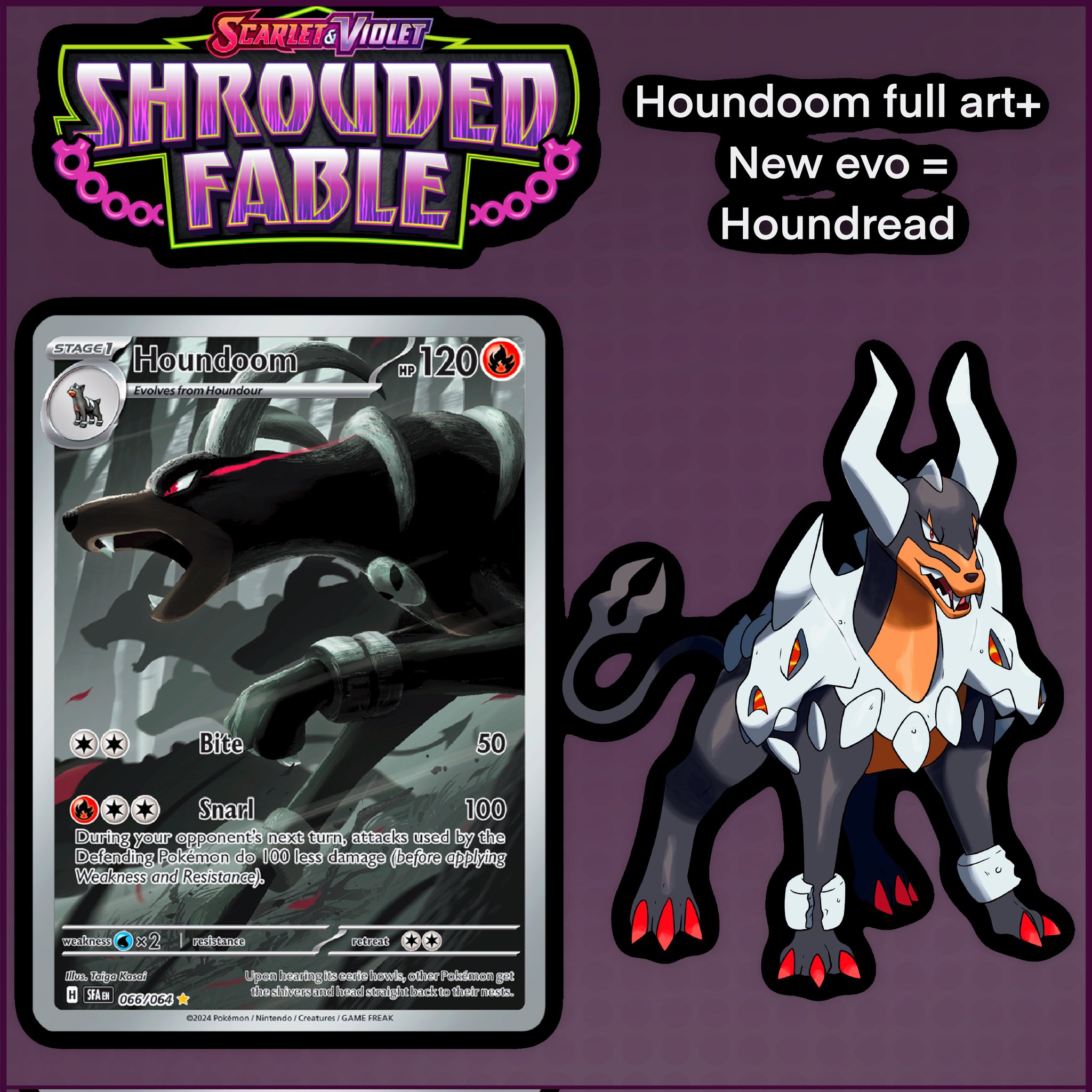 Pokemon Mega Evolution Houndoom Card
