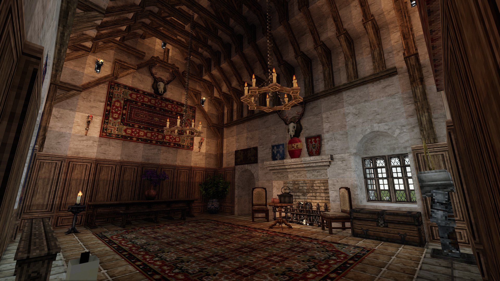 Minecraft Medieval Castle Great Hall Best Minecraft Castle Ideas