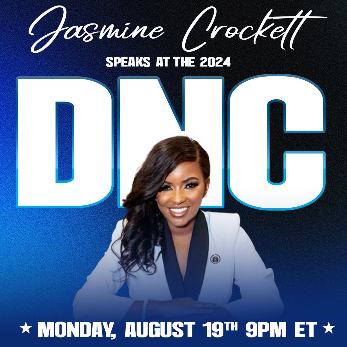 Jasmine Crockett, DNC tonight at 9ish - Democratic Underground Forums