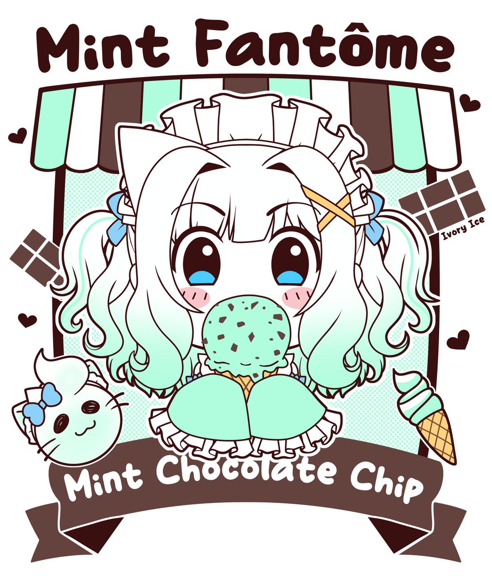 Chibi Mint Choco Chip Cute Chibi Food | Virtual Space Amino