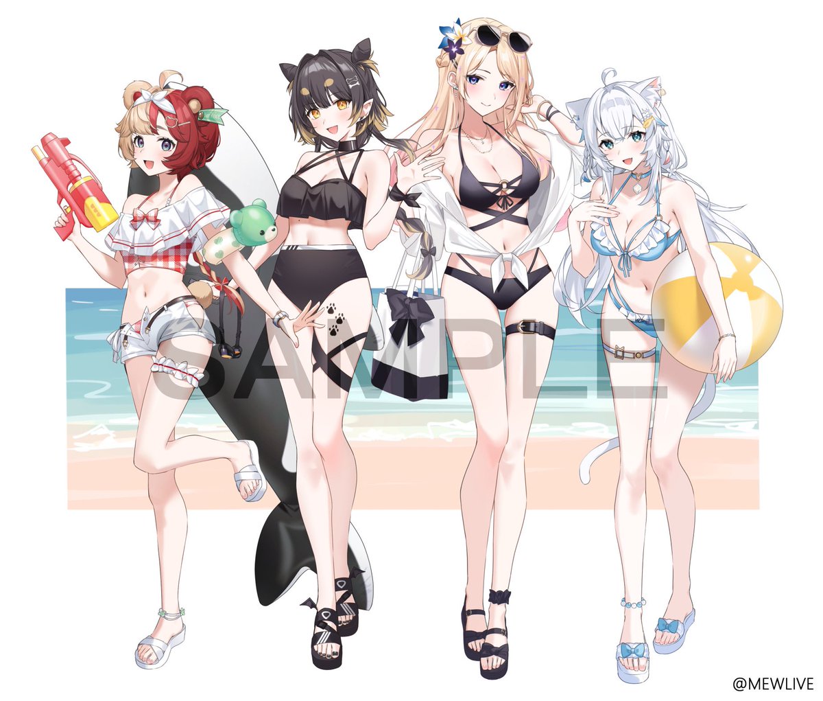 MEWLIVE summer グッズ」にて、温々ねむみさん/ユノ・ミハナダさん」|光莉ゆい@VGGC5thのイラスト