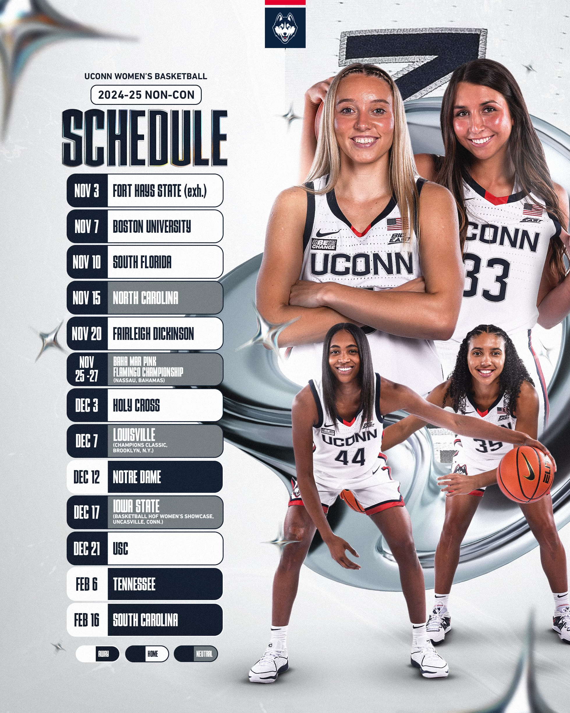 Uconn basketball schedule store