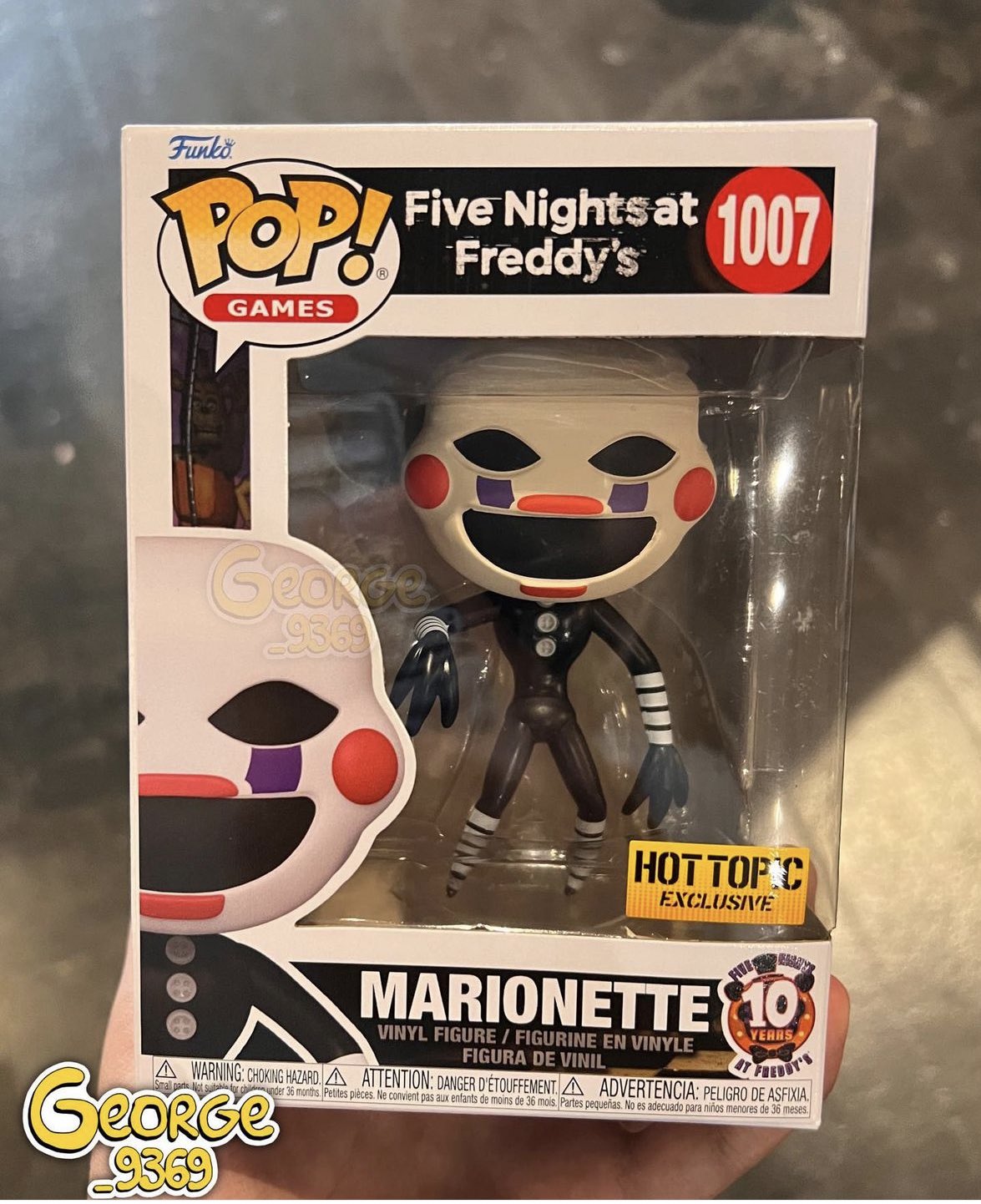 Funko pop fnaf marionette store