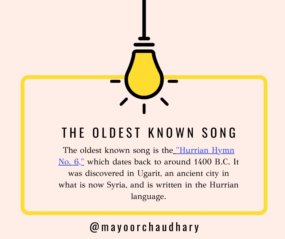Oldest Known Tune