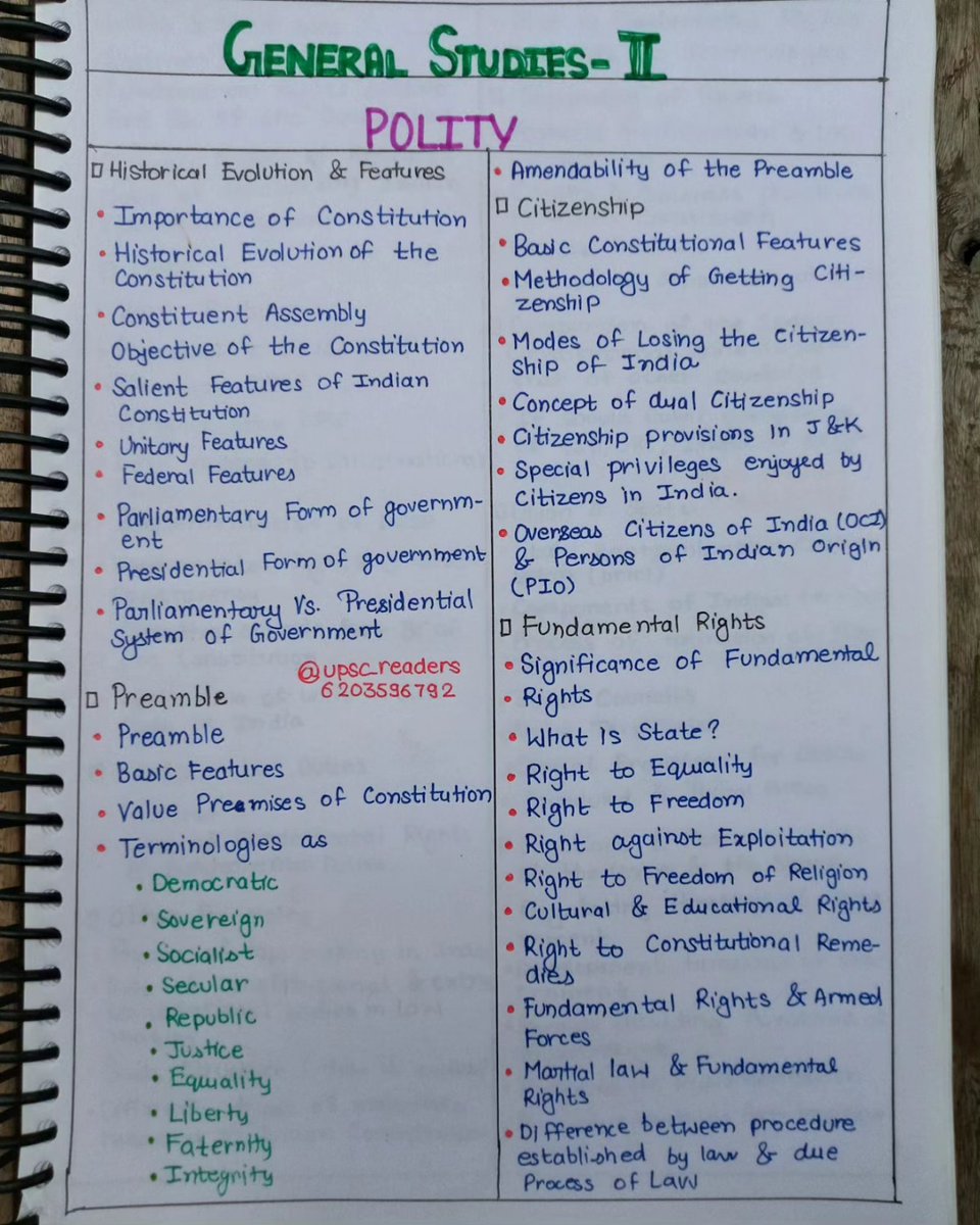 GS-2 Polity Detailed Syllabus 👇 (A THREAD 🧵) - Thread from UPSC READERS @upsc_readers - Rattibha