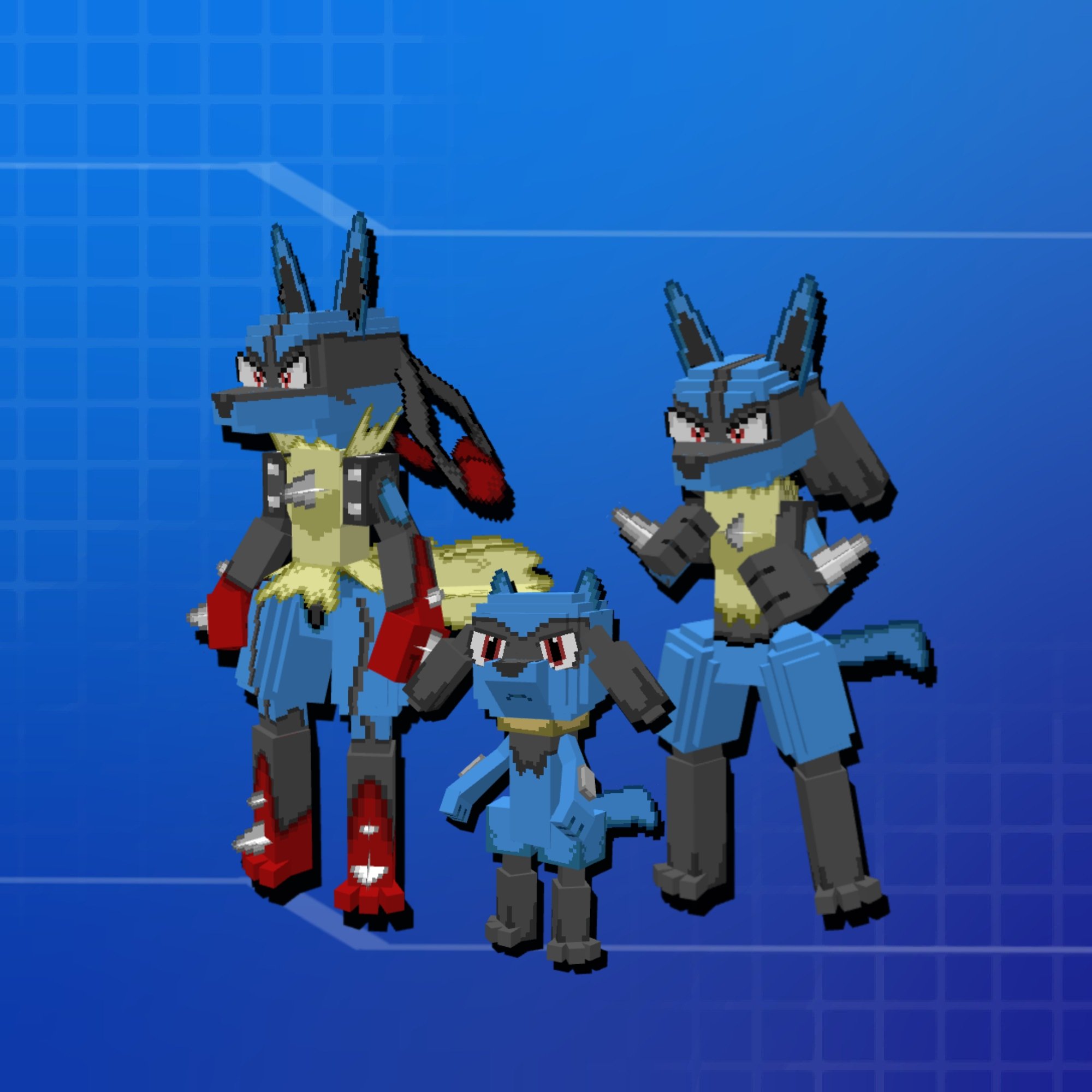 Pokemon Minecraft Pixel Art Lucario Nidoking Minecraft Pixel Art By