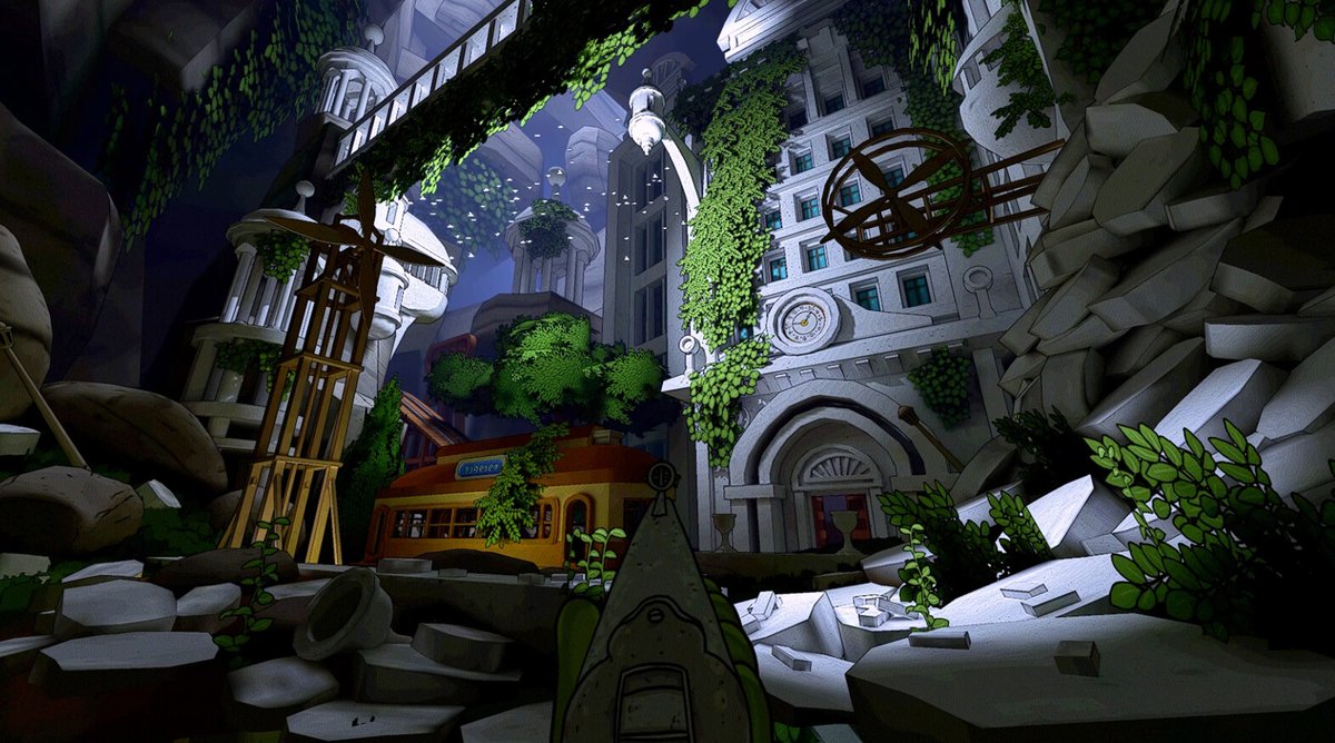 「カートゥーン風の2Dグラフィックが映えるFPS『The Explorator』最」|⚡Game*Spark⚡のイラスト