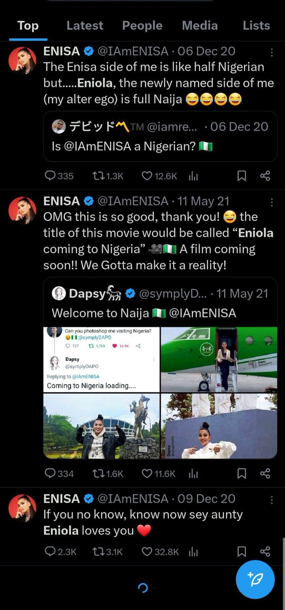 How Nigerians went head to head with South Africans and gave Enisa what she really deserved ...