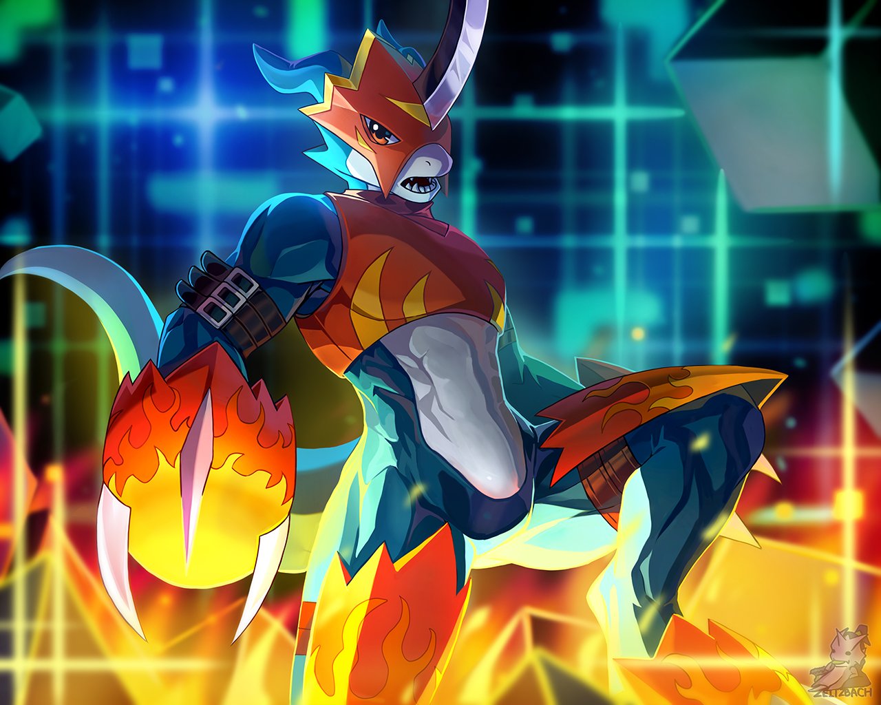 Digimon Flamedramon Wallpaper