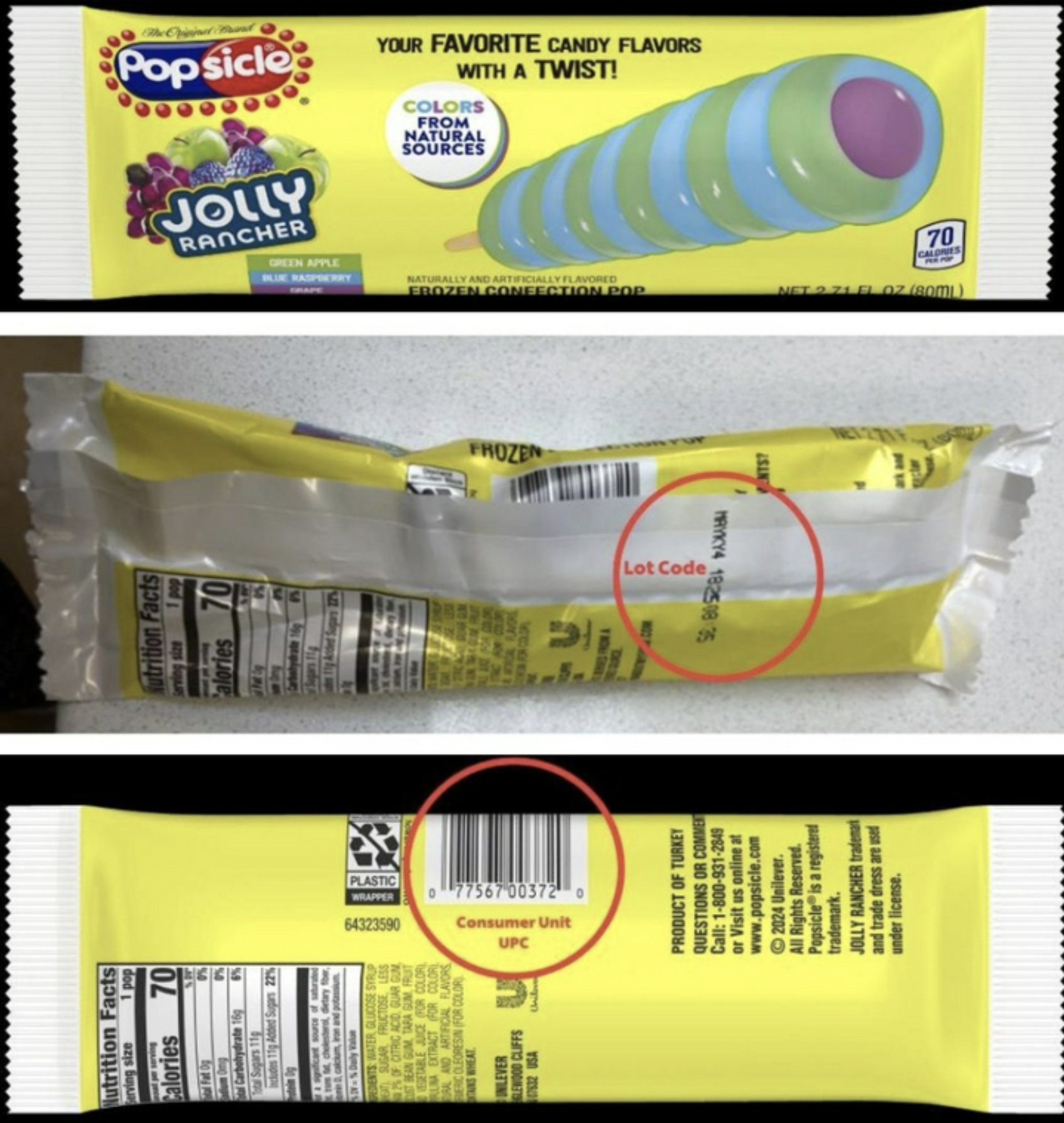 Jolly Rancher Ice Pop Slogan