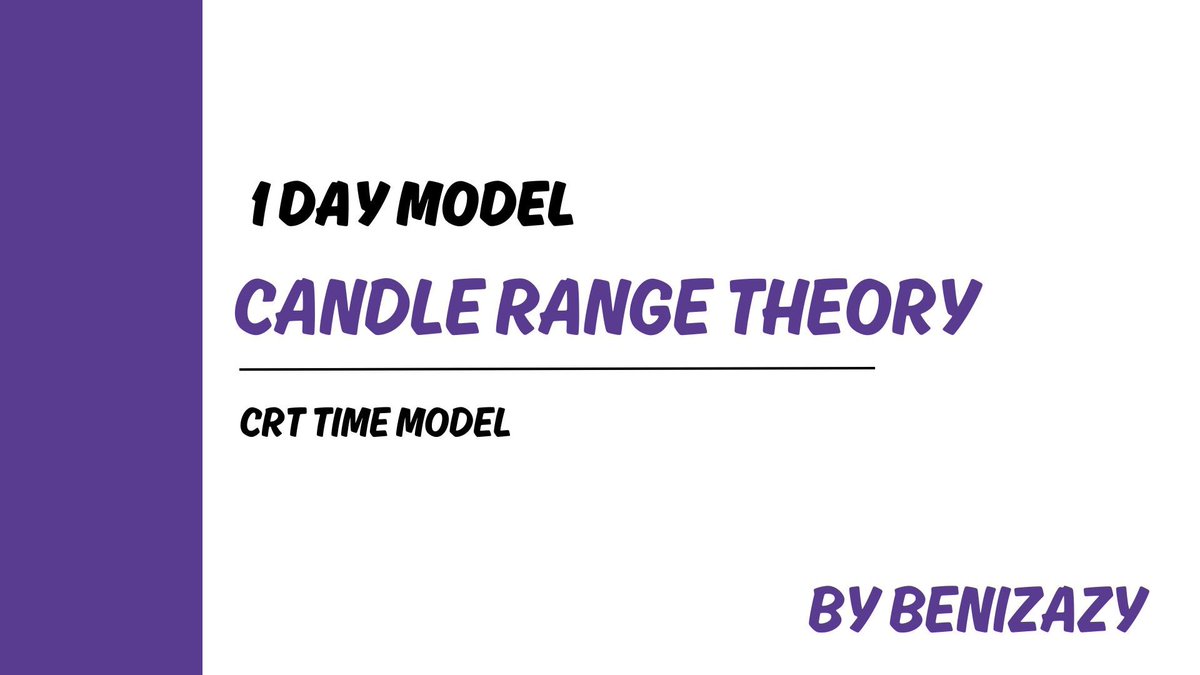 CRT 1 Day Model 🧵: Candle range theory for daily : Join : - Thread from ...