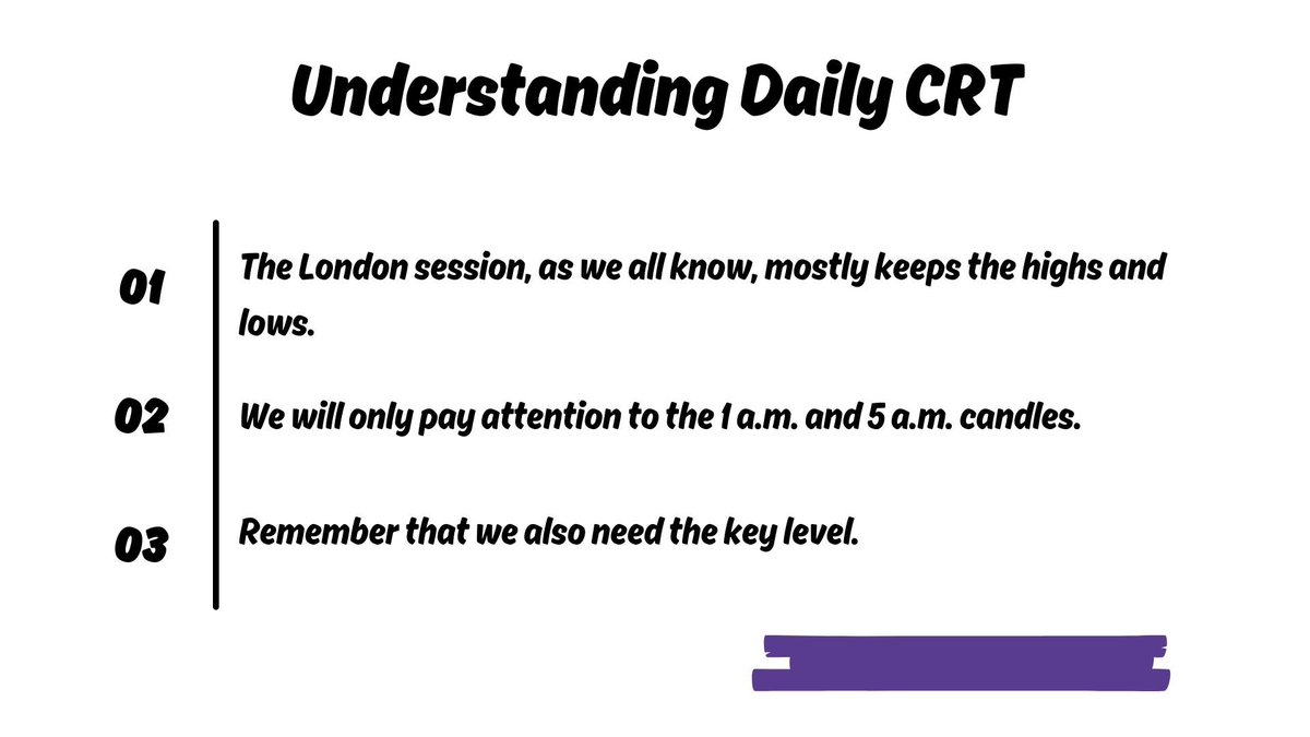 CRT 1 Day Model 🧵: Candle range theory for daily : Join : - Thread from ...