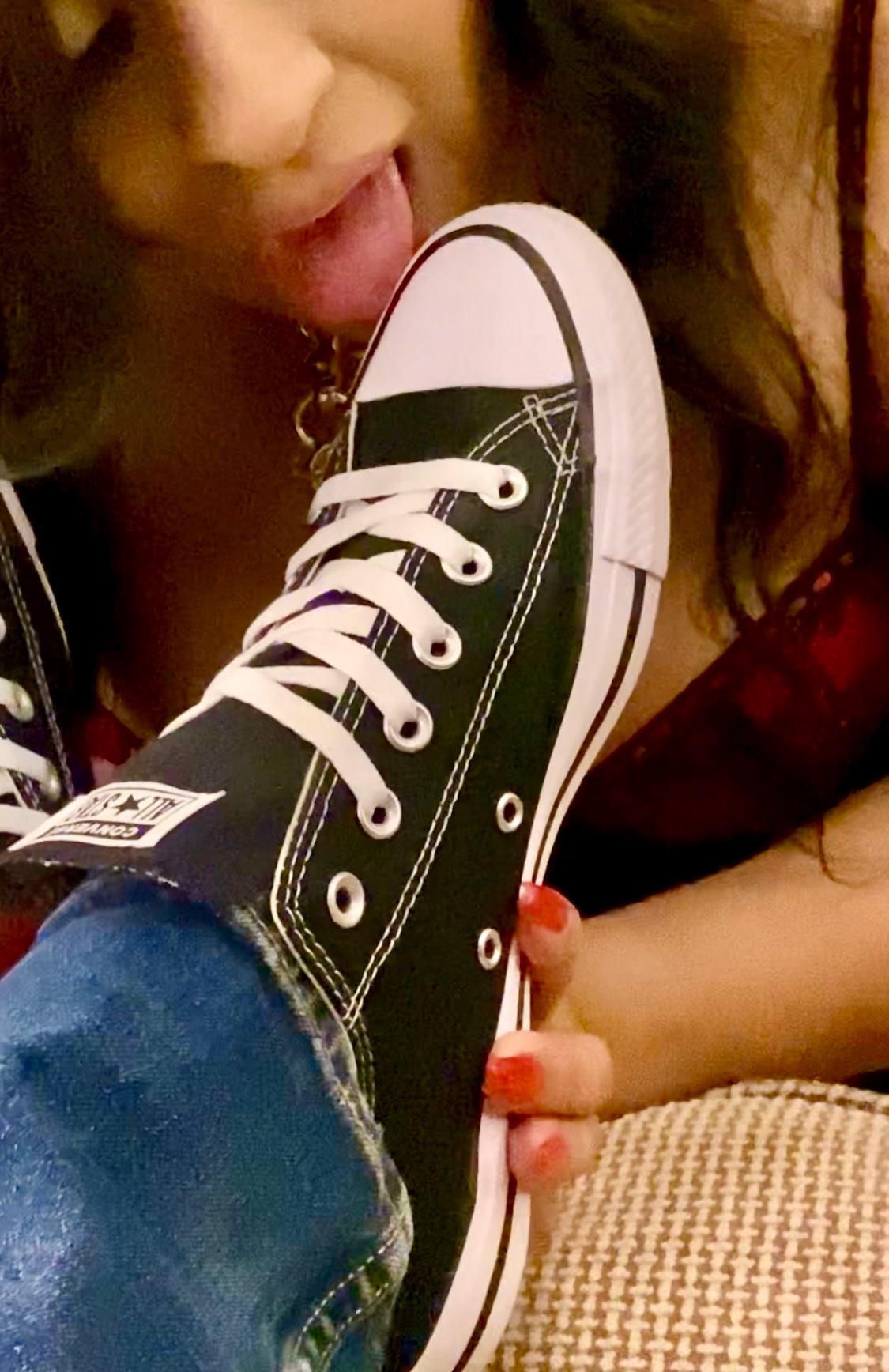 Converse Master on X Two girls kissing and licking My Converse together. They know how to worship Me as they keep kissing and licking Beg to join them https t Wlw3uKYLy1