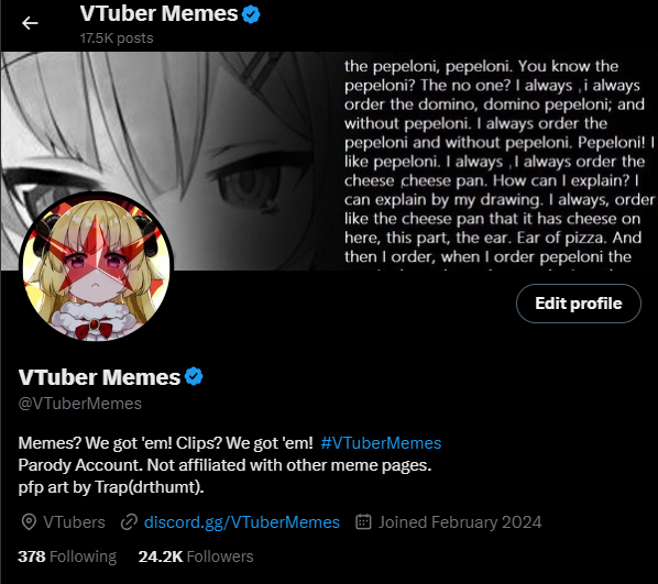 Memes Account Profile ML Memes