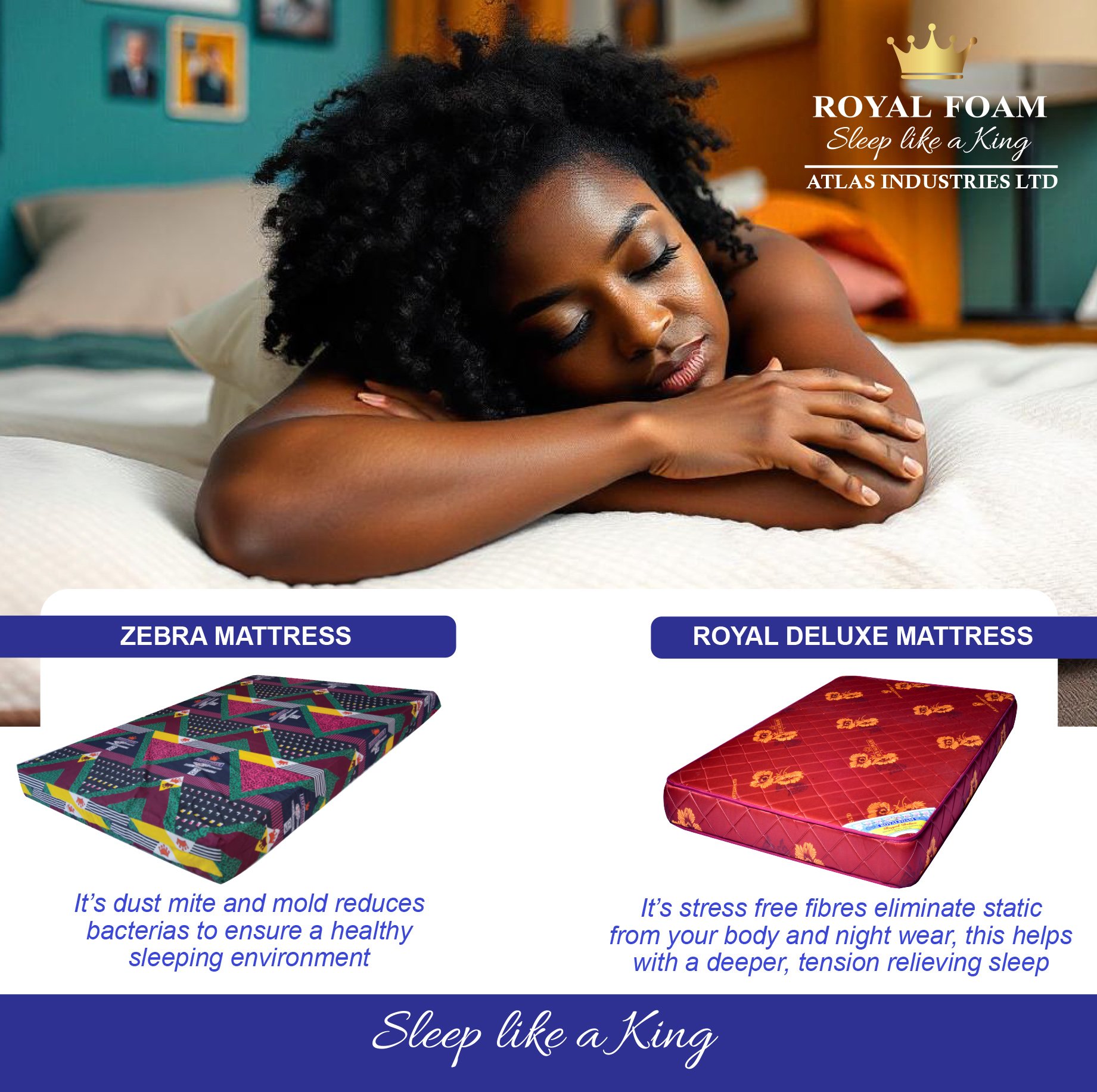 Royal foam mattress prices store