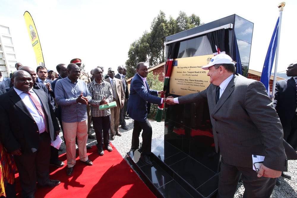 Katuaa- Kee- Nunguni Road Makueni County launched 2016 by the two ...