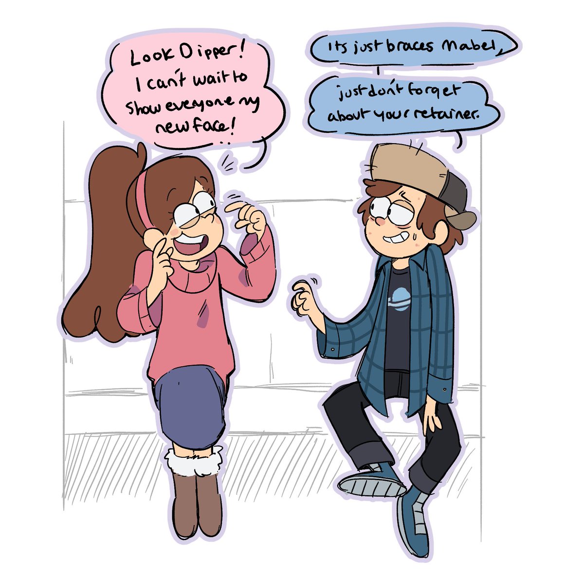 「OK FINE #gravityfalls」Audieの漫画