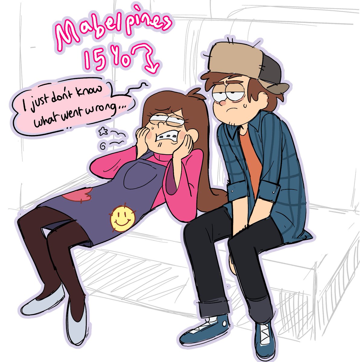 「OK FINE #gravityfalls」Audieの漫画