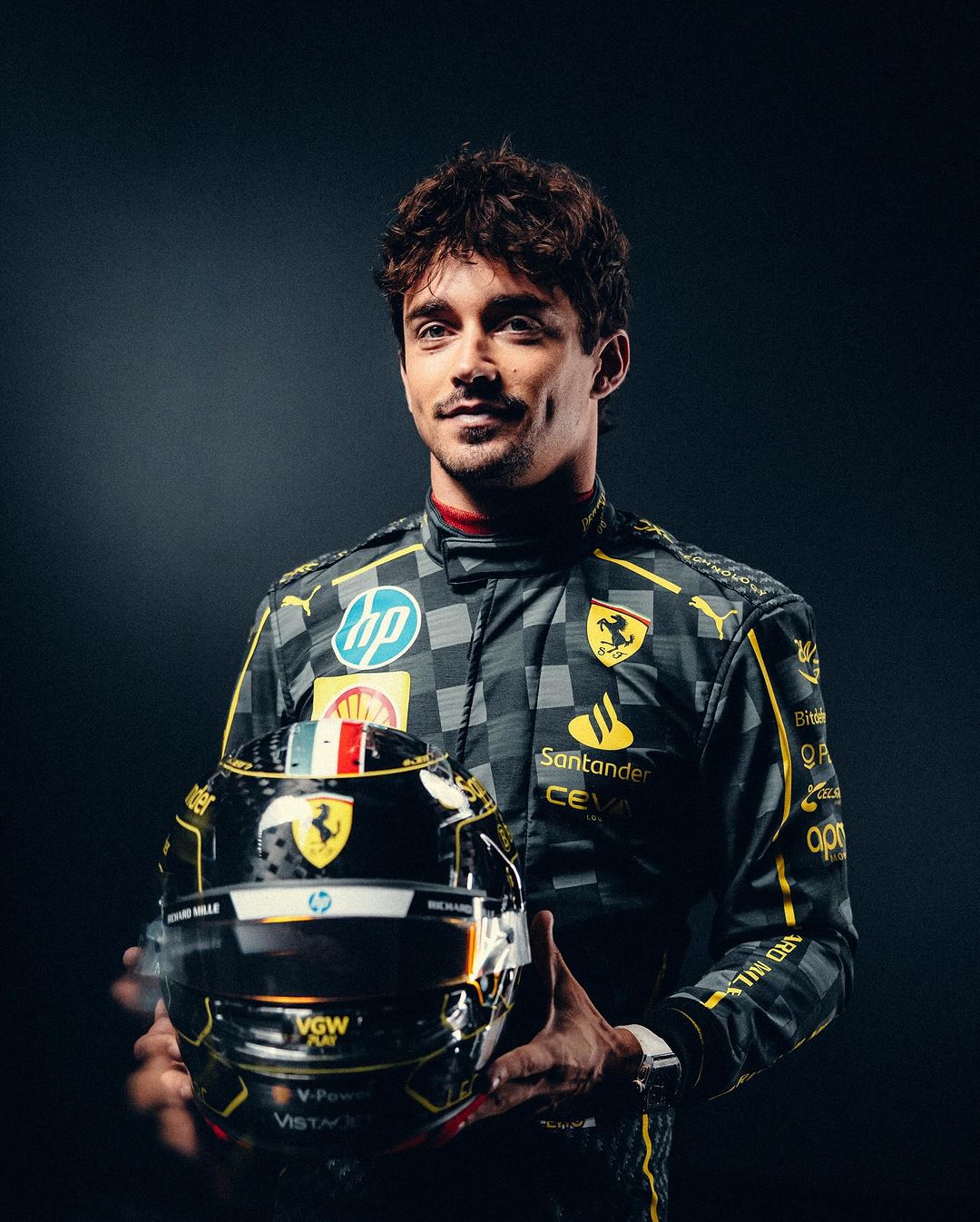 In photos: Charles Leclerc's special Ferrari helmet concept for Monza | 2024 F1 Italian GP