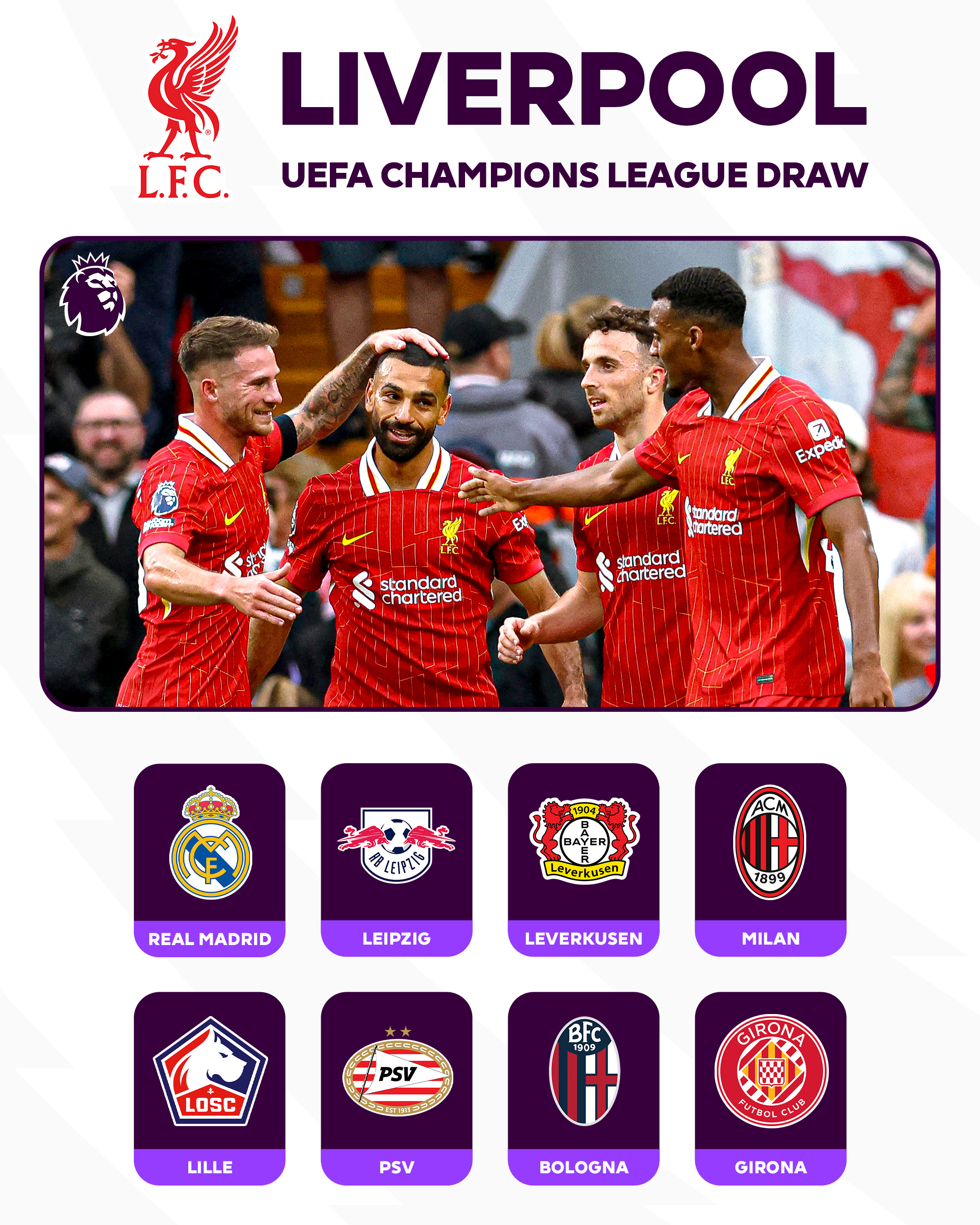 Liverpool fixtures champions league store