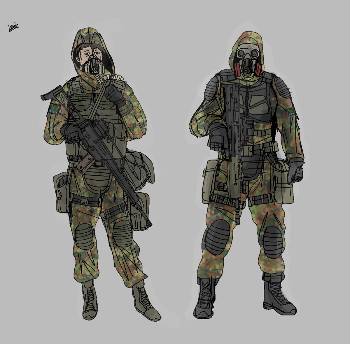 Stalker faction concept fanarts v2 remade (Merc, Duty and Freedom)