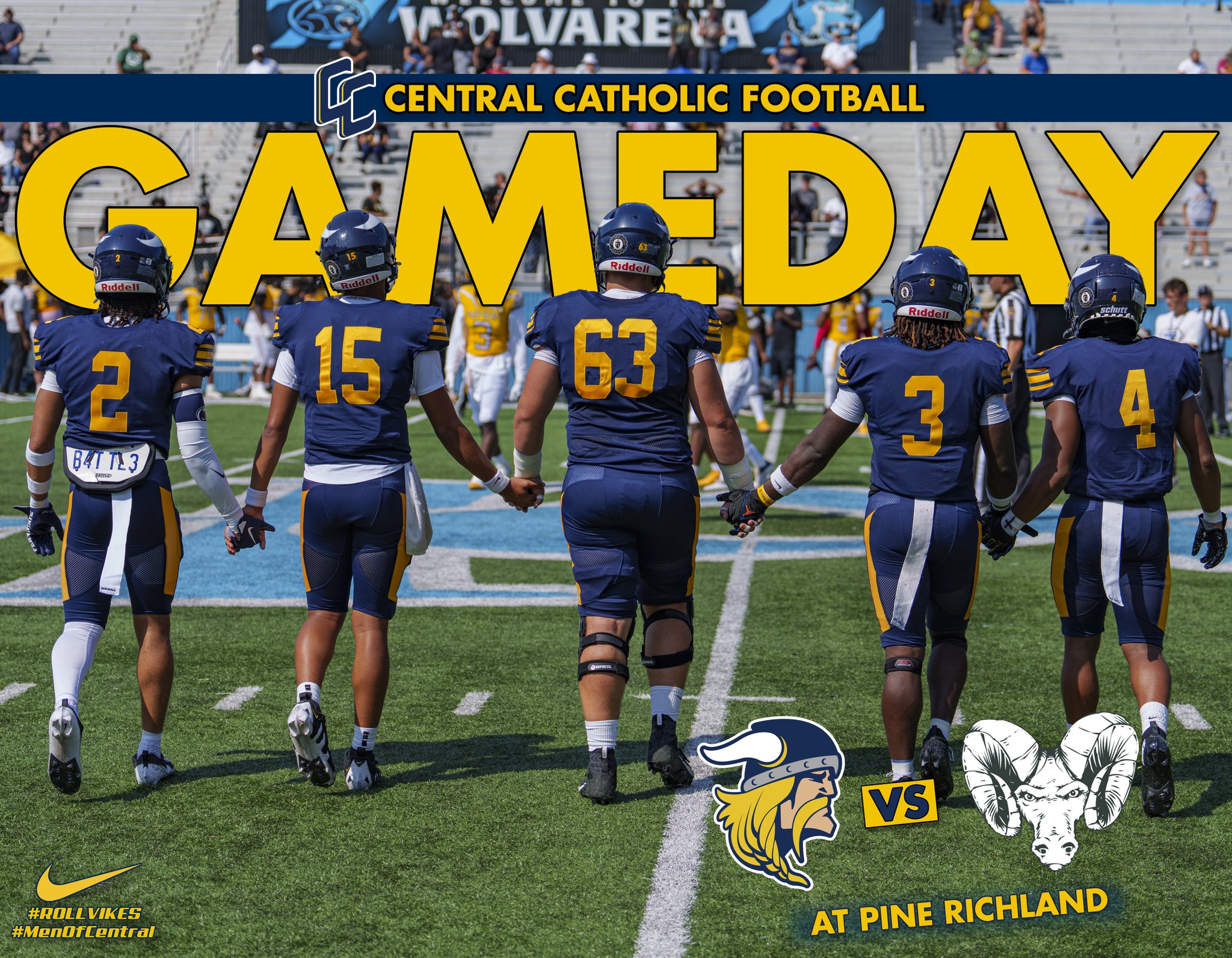 Central Catholic Football Logo