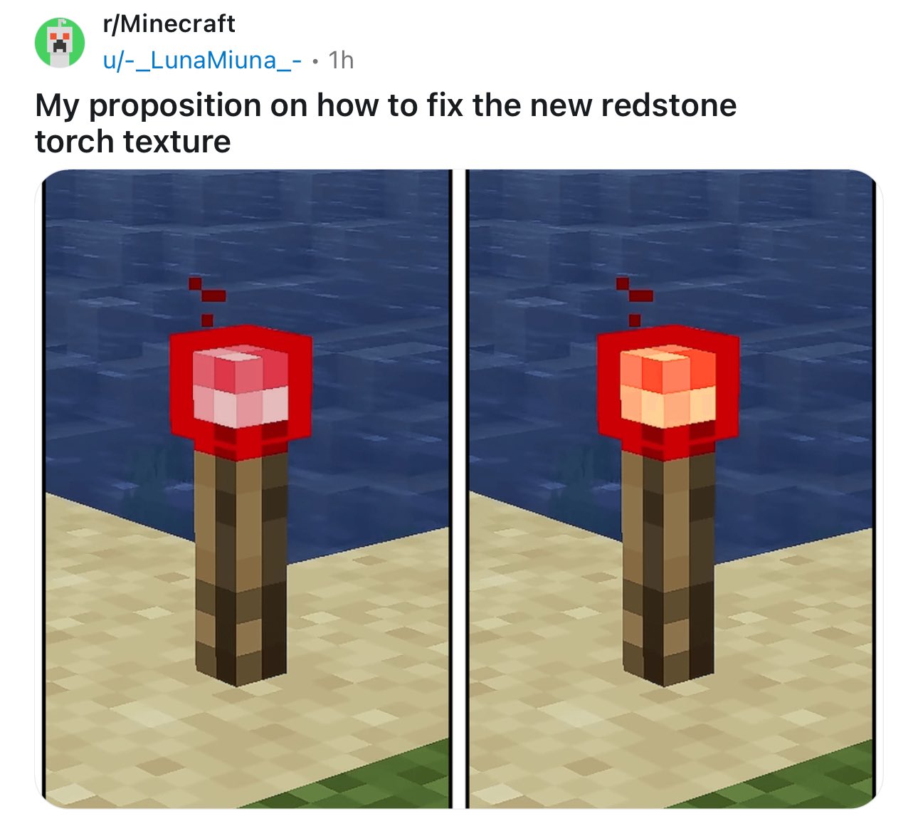 Minecraft Redstone Torch